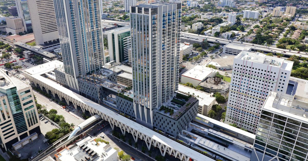 Amazing new aerial photos of All Aboard Florida’s Miami Central Station and ParkLine - Nichols ...