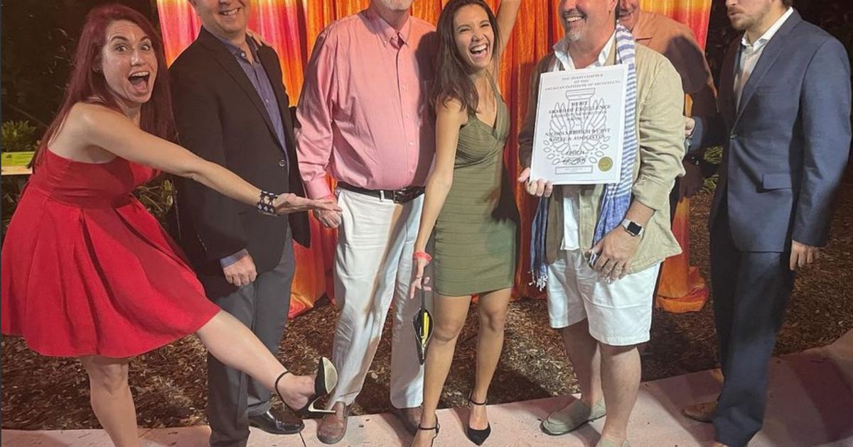 Proud moment for our NBWW team at the AIA Miami Design Awards ...