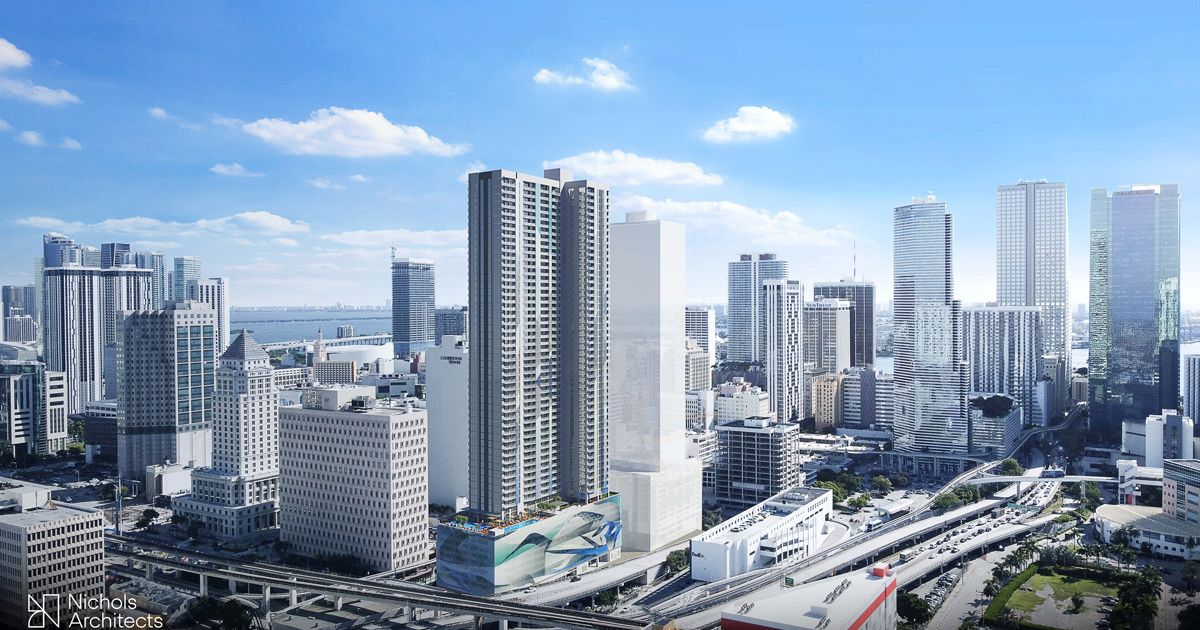 Downtown Miami’s M Tower Submitted To FAA At 605 Feet, Cranes To Rise ...